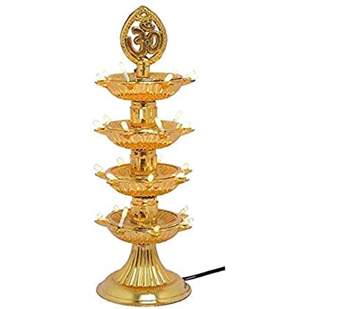 Buy JALPOORNA 4 Layer Electric Diya Deepak Light Lamp LED Light for ...