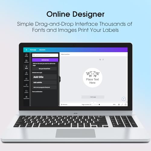 Snapklik.com : 1 Round Sticker Labels, For Inkjet Or Laser Printer ...