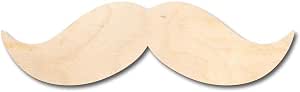 Amazon.com: Unfinished Wood Mustache Shape Craft up to 46" DIY 24" / 3/4"