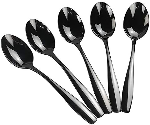 Amazon.com | Vababa 16-Piece Stainless Steel Dessert Spoons, 6.6 Inches ...