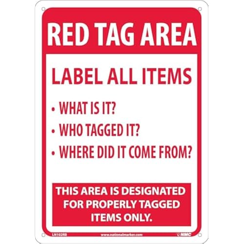 Snapklik.com : LN102RB Red Tag Area Sign