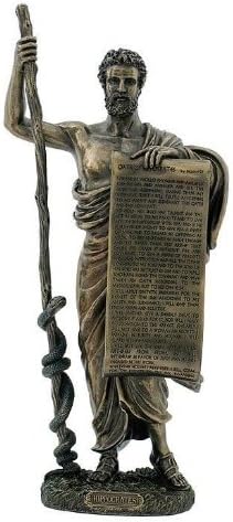 Amazon.com: 13" Hippocrates of Cos Holding Hippocratic Oath Statue ...
