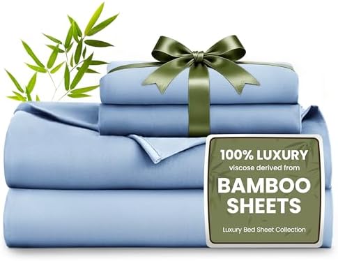 Amazon.com: Love's cabin 3 Piece Twin XL Sheet Set, 100% Rayon Derived ...