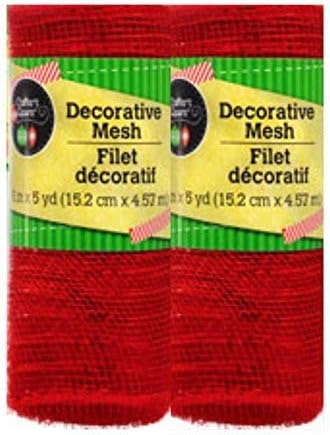 Amazon.com: Funtery 4 Roll 40 Yard Fall Deco Mesh Ribbon with Chenille ...