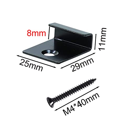 YOUTU Pack of 30 WPC Mounting Clips Start/End Clip, 8 mm Hidden Starter ...