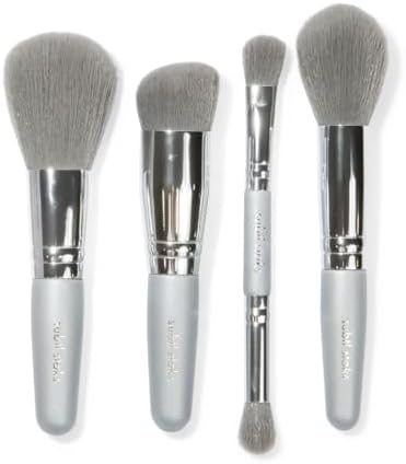 Amazon.com: 4-in-1 makeup brush set | travel-sized brush set with ...