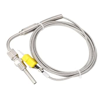 Exhaust Gas Temp Probe, K Type EGT Thermocouple Stainless Steel with ...