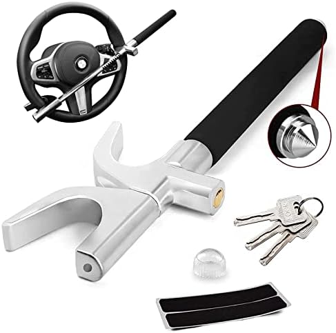 MONOJOY Steering Wheel Lock, Car Steering Lock Heavy Duty Car Lock with ...
