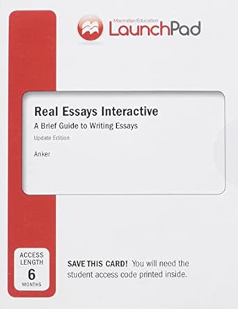 Amazon.com: LaunchPad for Real Essays Interactive (Six Month Access ...
