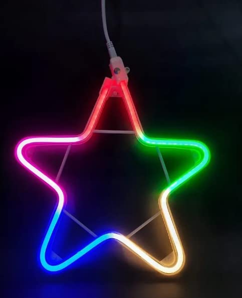Buy Neon Led Star Light Multicolor. for Christmas, Decoration, Events ...