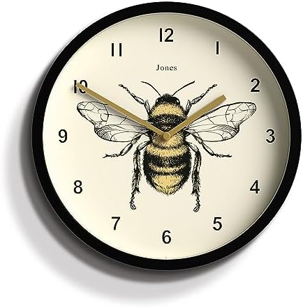 Amazon.com: JONES CLOCKS® Bee Wall Clock - Bee Home Accessories - Bee ...
