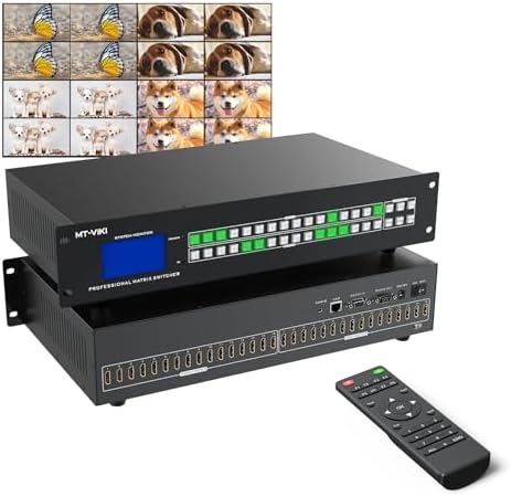 Amazon.com: MT-VIKI 4K HDMI Matrix Switch 16X16 Support Web GUI w/IR ...