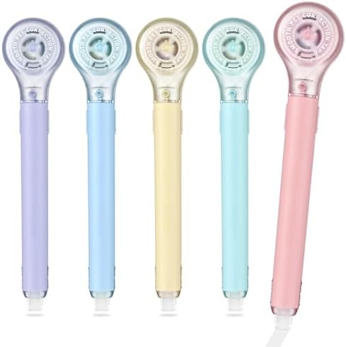 Amazon.com : auroray 5 Pieces Correction Tape Pen, Bright Color ...