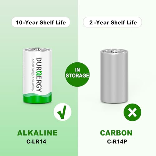 Snapklik.com : C Batteries 4 Pack, Alkaline Battery C Size Batteries ...