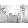 Amazon.com: Treasures Gifted Metallic Silver Balloons - Helium Pearl ...