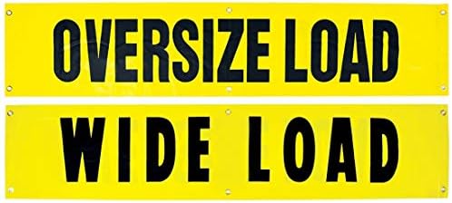 Amazon.com: VULCAN Wide Load/Oversize Load Banner with Heavy Duty Brass ...