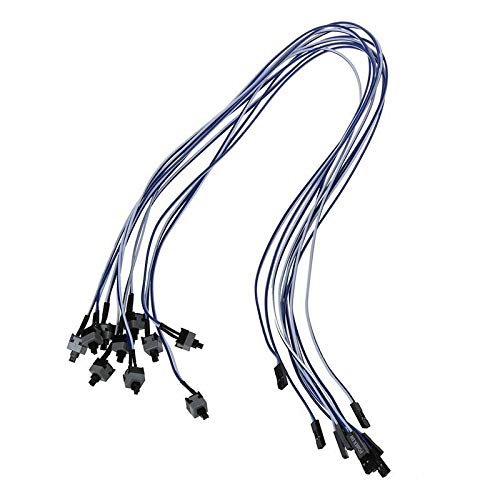 20" Power Supply Reset Switch Motherboard Cable 10 Pcs X6Y1 : Amazon.in ...