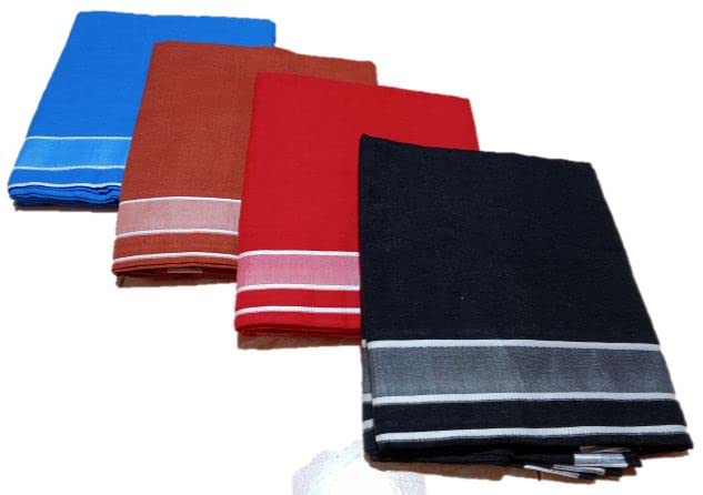 Buy Lungies For Men Cotton | Size 2 meter | Multicolour | Pack of 5 ...