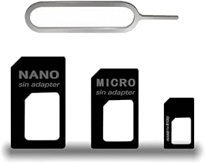 3 in 1 Nano SIM Card Adapter, SIM Card Adapter Kit, Sim Adapter Set Sim ...