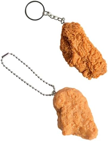 OAAO 2 Pieces of Simulated Keychains, In the Shape of Chicken Wings and ...
