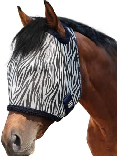 Amazon.com: Harrison Howard All Round Mesh Horse Fly Mask UV Protective ...