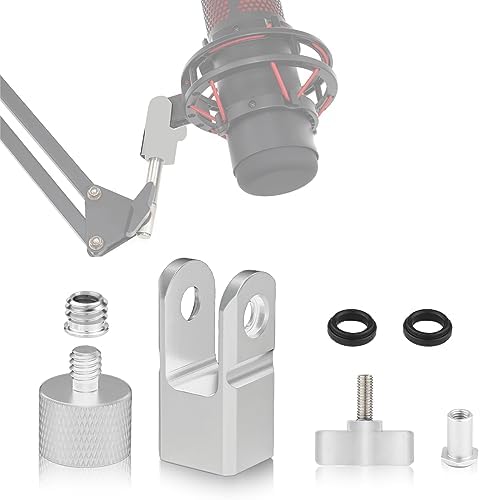 Amazon.com: Microphone Mount Adapter for Hyperx Quadcast with 3/8" or 1 ...
