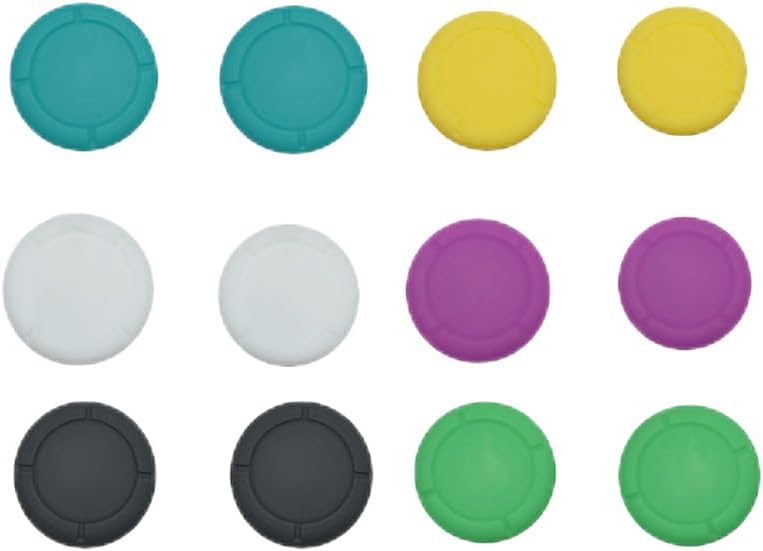 Amazon.com: 12 Pcs Silicone Joystick Thumb Stick Grip Cover, Analog ...