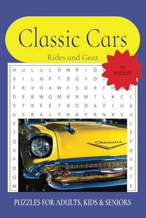 Classic Car Word Search Puzzle Book: Word Searches with Easy to Read ...