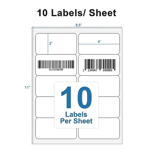 Snapklik.com : INJINEO Address Labels, 2 X 4 Shipping Address Labels ...