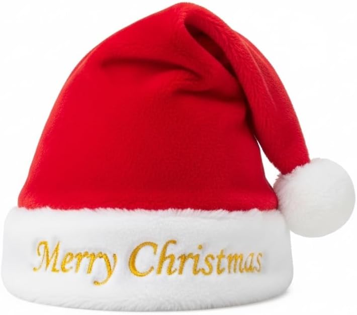 Amazon.com: Custom Christmas Hat with Embroidered Name Personalized ...