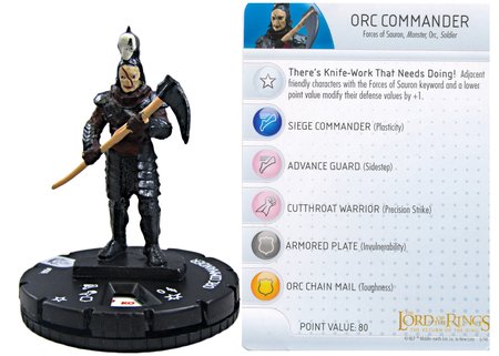 Lord of the Rings Heroclix Return of the King Orc Commander #006 ...