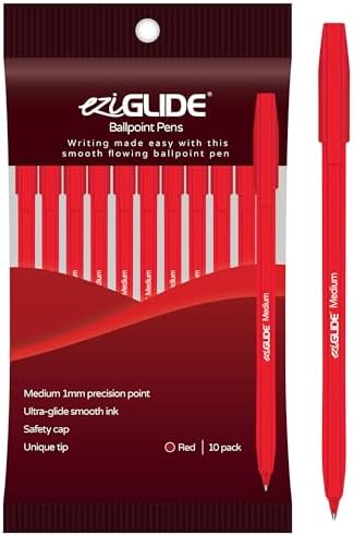 BIC Cristal Original Ballpoint Pens Medium Point (1.0 mm) â€“ Red ...