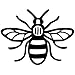 postwalldecor Made In Manchester Bee Car Bumper Sticker Decal 12 x 12 ...