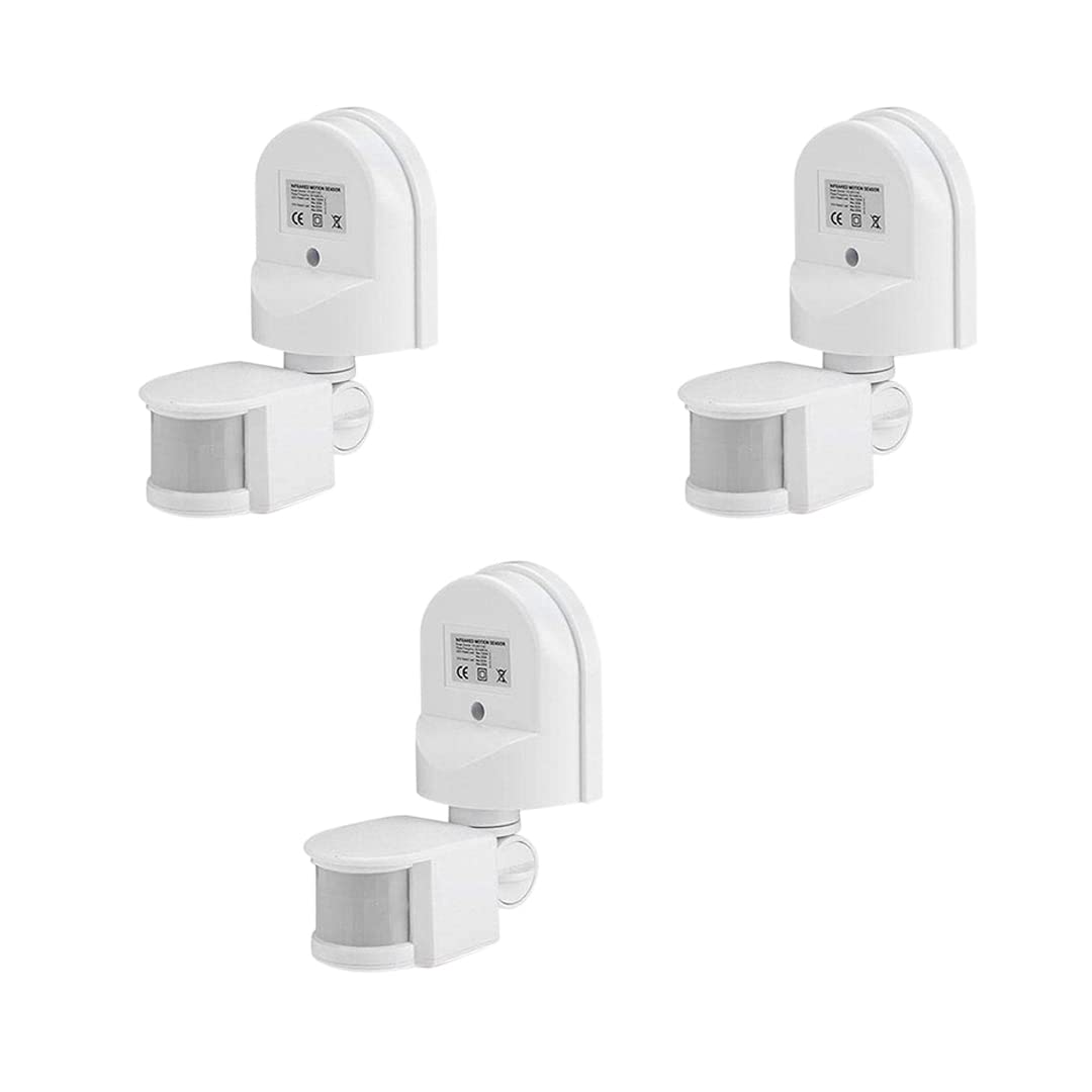 GIANT IMPEX PIR Energy Saving Light with 180 Degree Wall-Mount LUX ...