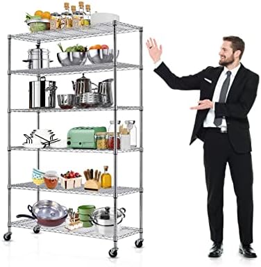 Amazon.com: 6-Tier Storage Racks, 2100Lbs Capacity Heavy Duty Metal ...