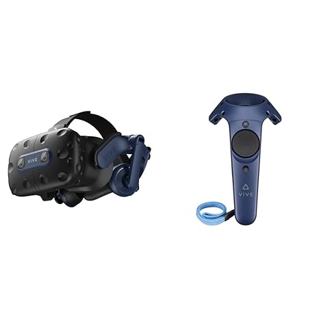 Amazon.com: HTC VIVE Pro 2 Headset + Controller (2018) - Black, Windows ...