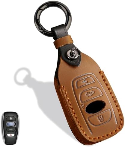 Amazon.com: Aoocar Leather Key Fob Cover, Compatible with Subaru ...