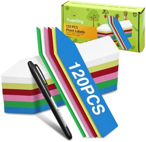 Amazon.com: Plant Labels 120 Pcs Yuanling for Seeding Plastic ...