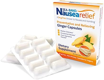 Amazon.com: Sea-Band Anti-Nausea Ginger Capsules for Motion Sickness ...