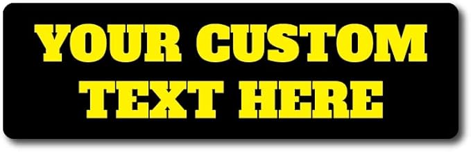 Amazon.com - Custom Bumper Sticker | Customizable Bumper Sticker ...