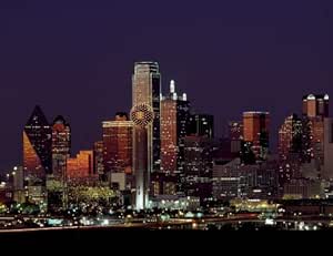 Amazon.com: ConversationPrints DALLAS TEXAS SKYLINE GLOSSY POSTER ...