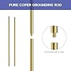 LIFENCE Copper Ground Rod,Portable Plug Grounding Rod Kit With 50ft ...