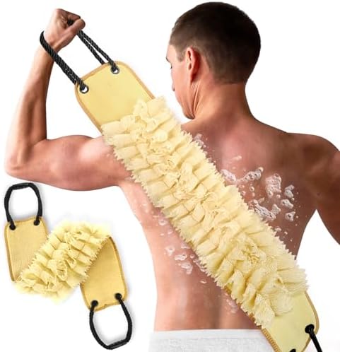 Amazon.com : abootoo Exfoliating Loofah Back Scrubber for Shower, 39 ...