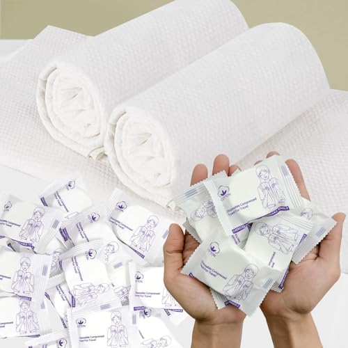 Amazon.com : Extra Large 23 x 12 inch Disposable Compressed Towel, 16 ...