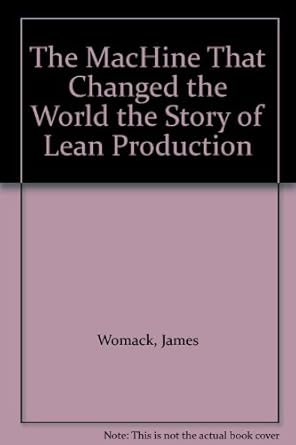 The MacHine That Changed the World the Story of Lean Production ...