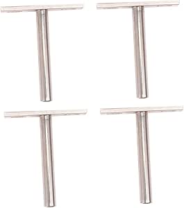 Amazon.com: Homoyoyo 3 Inches T-Type Steel Invisibility Brackets Sturdy ...