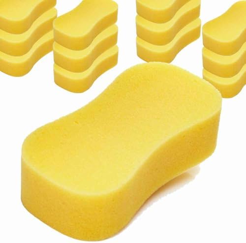 12-Pack Large Car Wash Sponges - Premium Quality Extra Large Sponge for ...