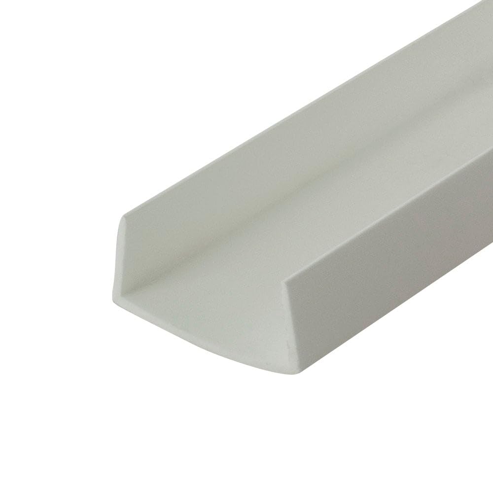 Snapklik.com : Outwater Plastics White 1" Styrene Plastic U-Channel/C ...