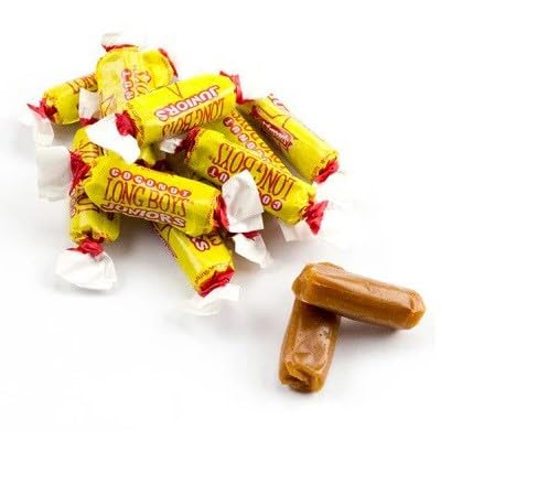 Amazon.com : Long Boys Juniors Coconut Chewy Caramel Bite Size Bulk ...