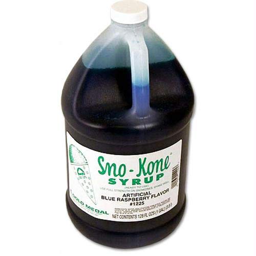Amazon.com: Gold Medal Sno-Kone Syrup - 4 Gallons Blue Raspberry ...